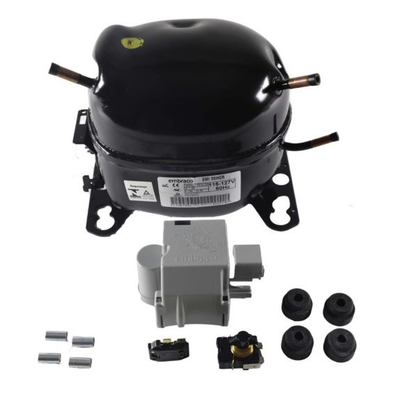 Nidec-Embraco EMI55HER1 1/6HP Compressor R134A ,115V/1PH | PartsHnC