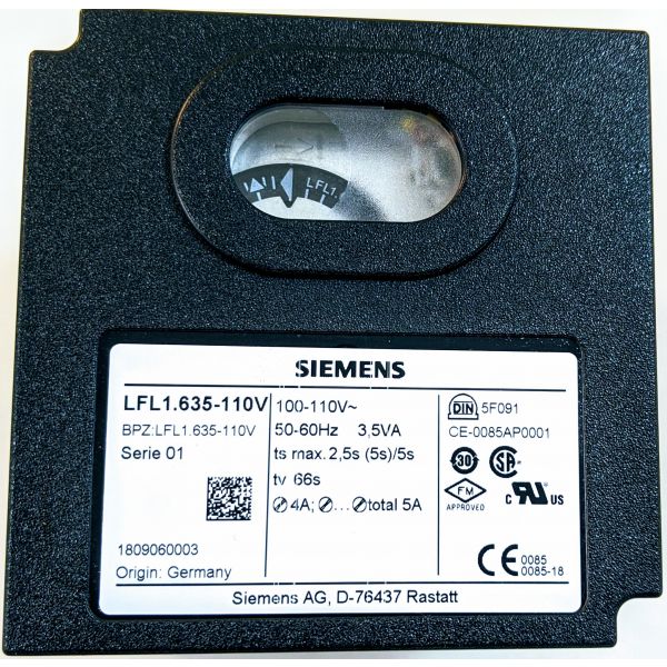 Siemens Combustion LFL1.635-110V - 110V Burner Control | PartsHnC