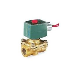 ASCO 8210G034 - 24/60Vac 1/2" Npt. 2 Way N.O. General Purpose Brass ...
