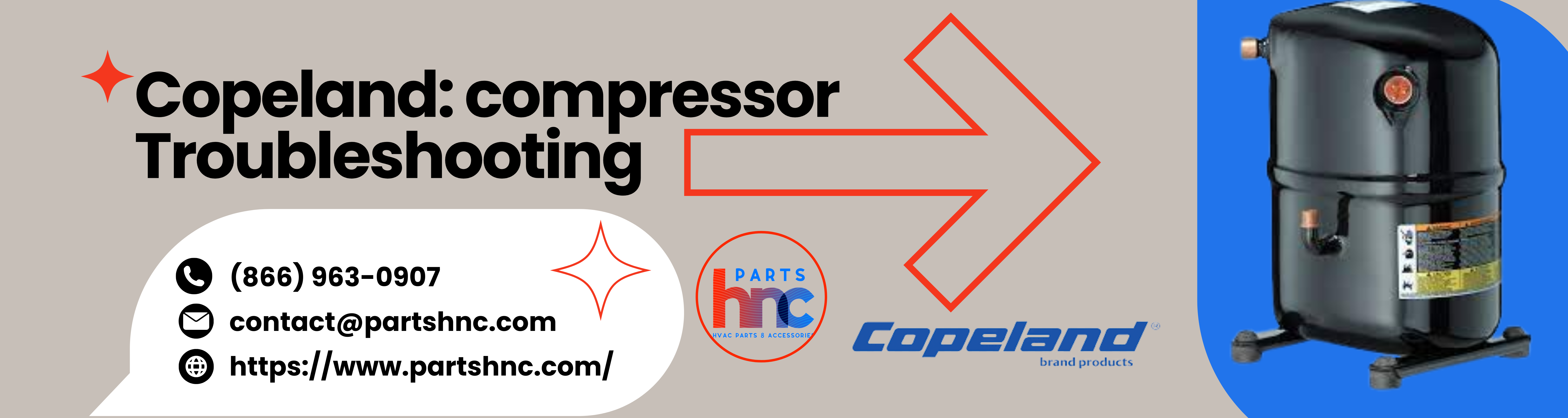 Installation of Copeland compressor in an air conditioner Step by Step